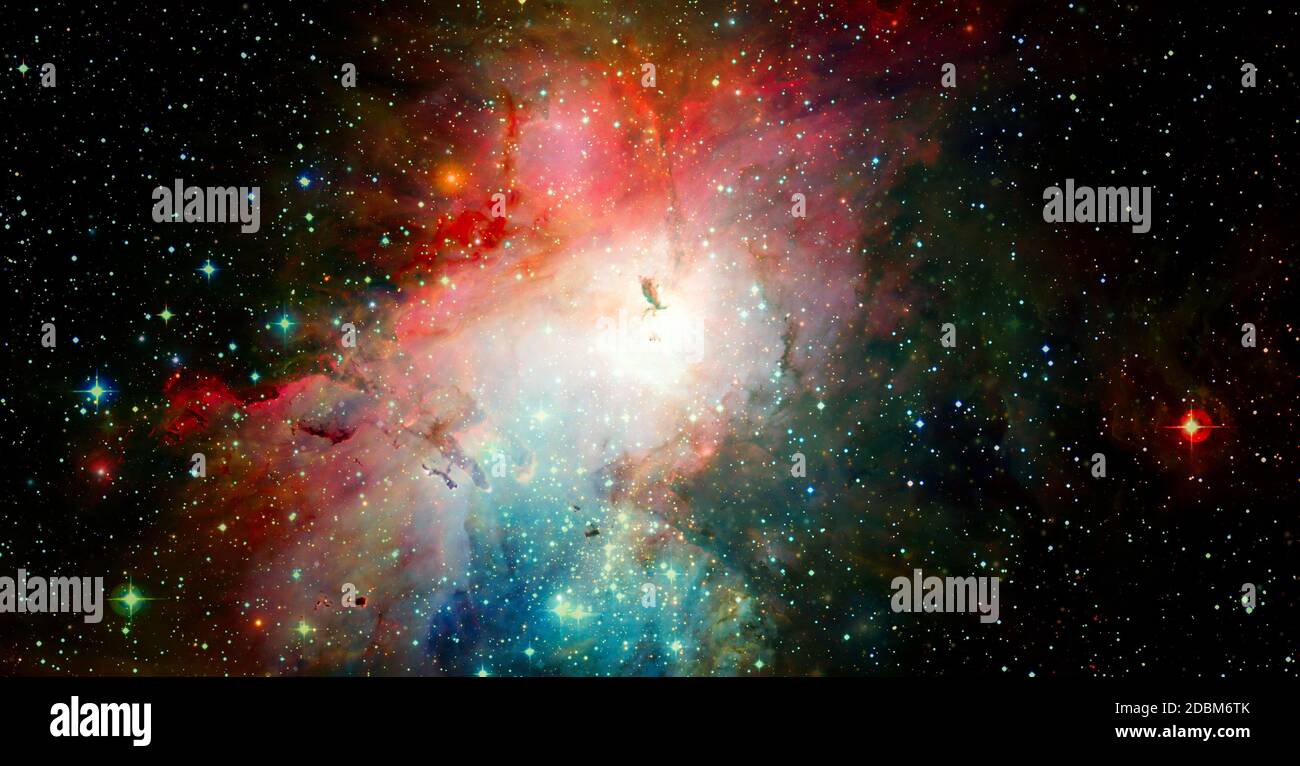 Infinite space background with nebulas and stars. This image elements ...
