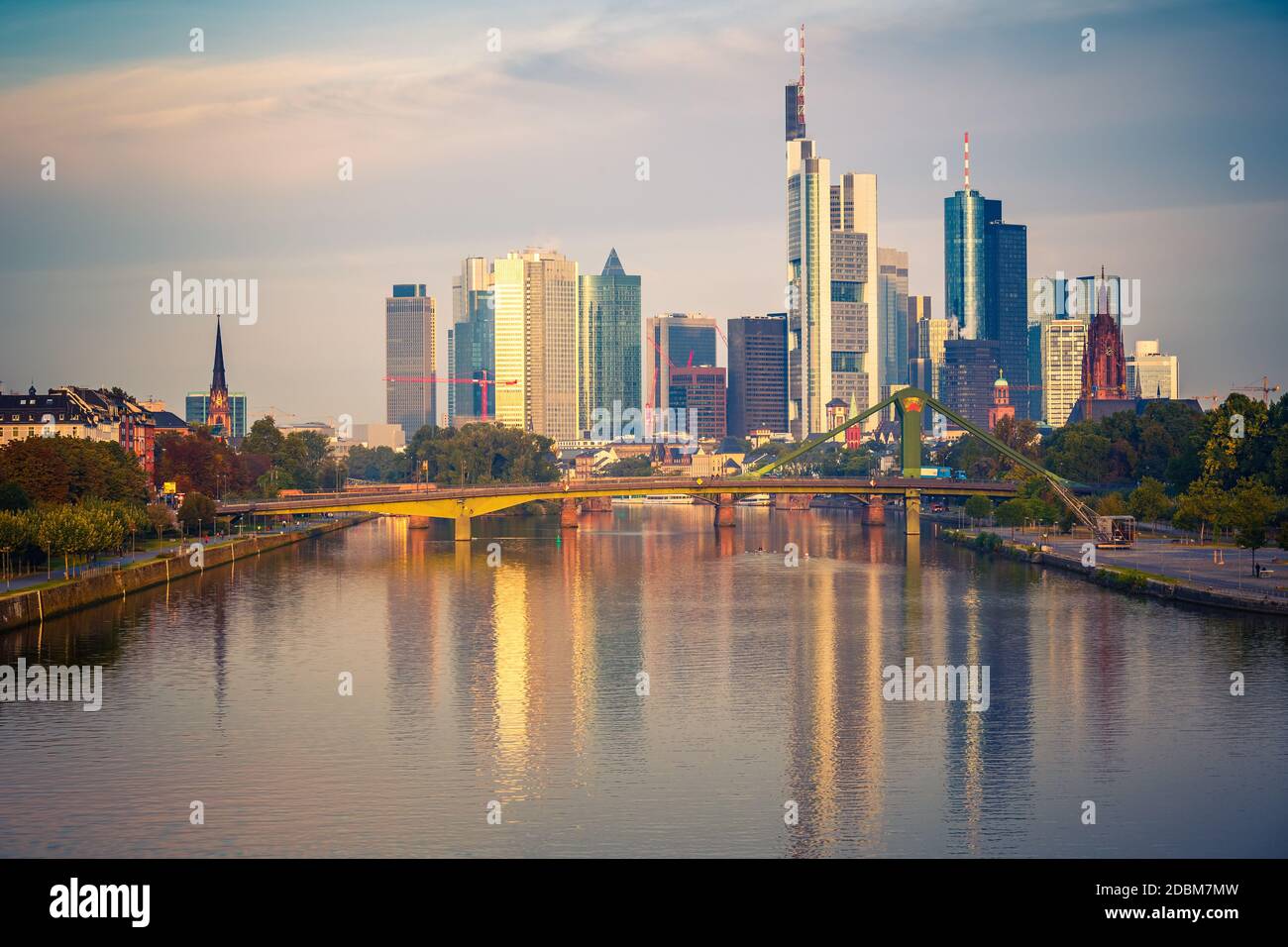 Frankfurt am Mine at morning, Germany Stock Photo - Alamy