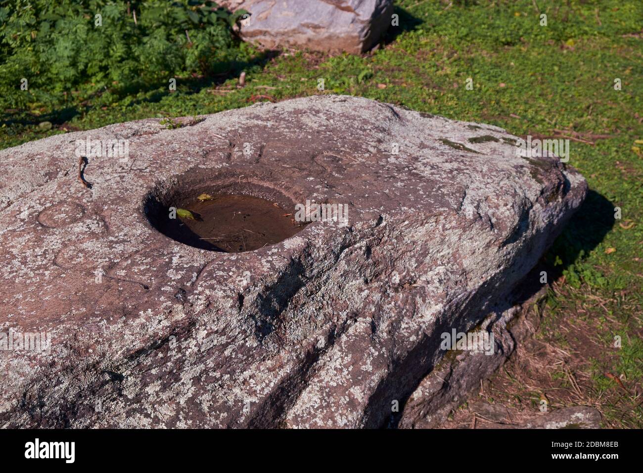 The curious, unknown, archeological discovery, the Indian Punch Bowl, a ...
