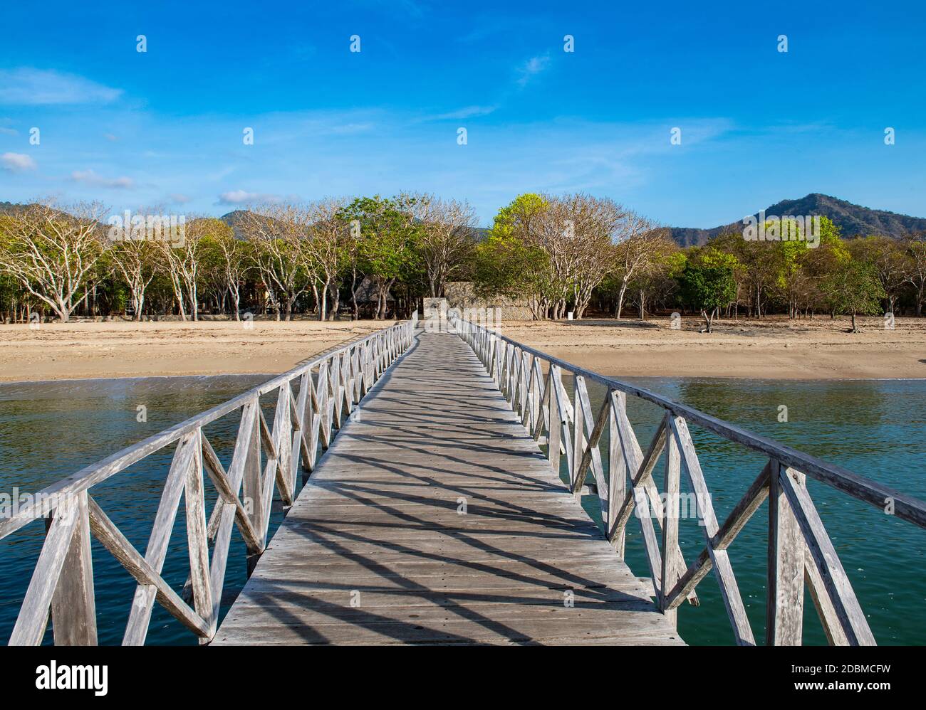 the pier (jetty) on Komodo island Stock Photo - Alamy