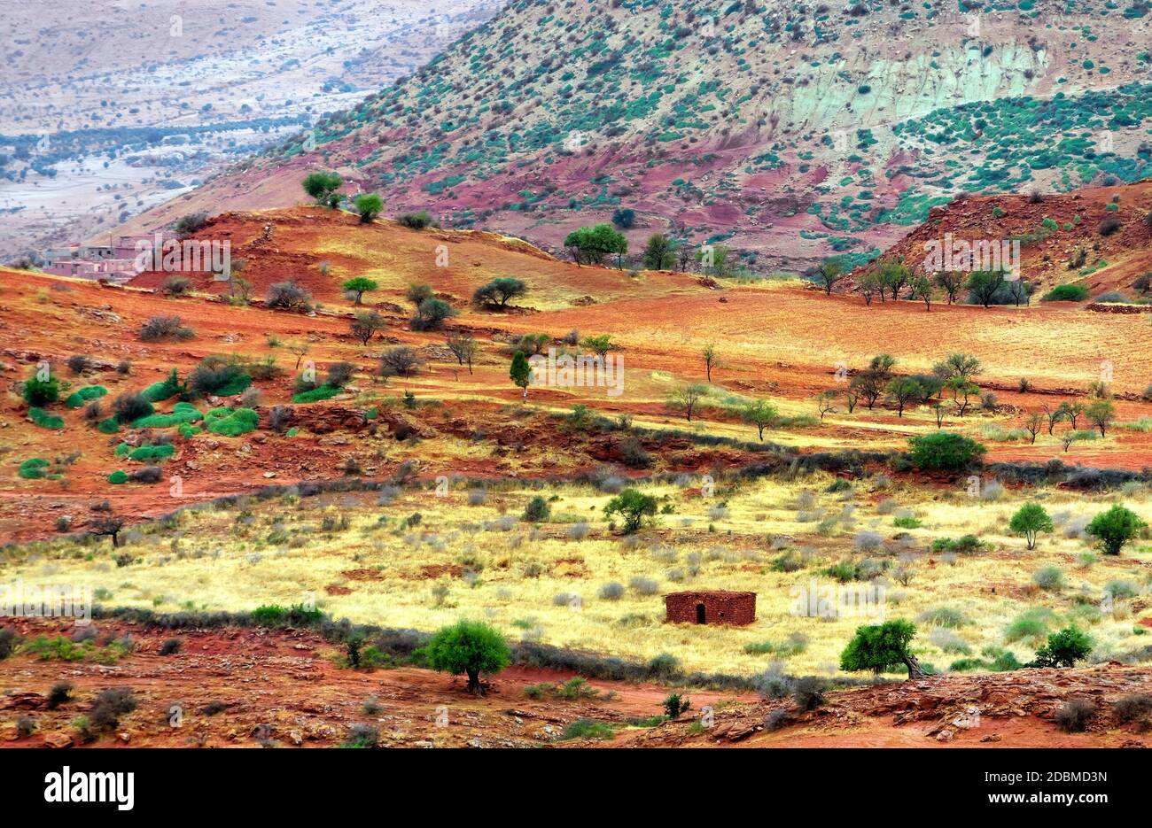 Alpine landscape in Atlas Mountains, Morocco, Africa Stock Photo - Alamy
