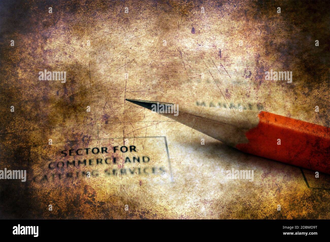 Company organization chart grunge concept Stock Photo - Alamy