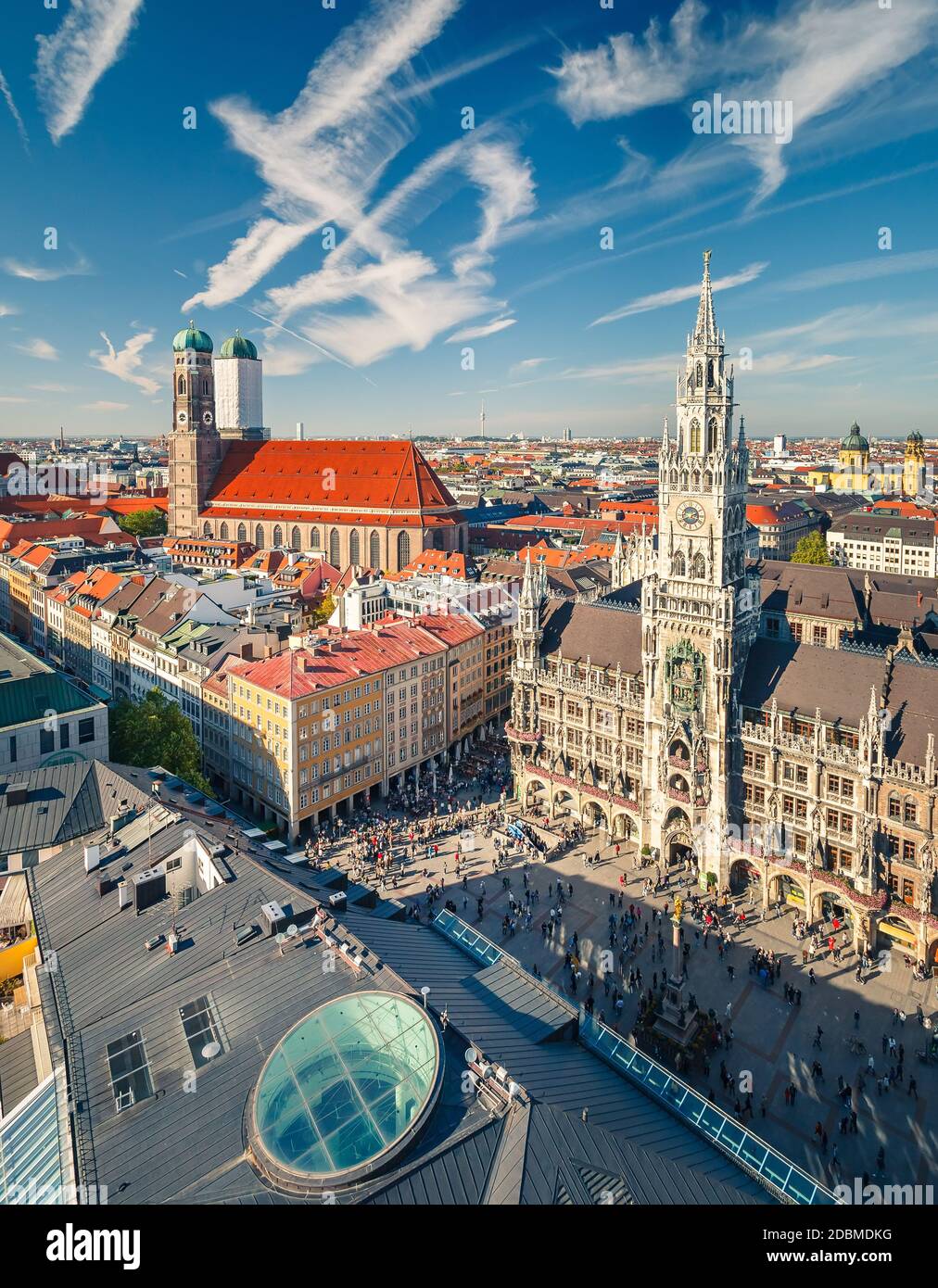 Marienplatz munich bird view hi-res stock photography and images - Alamy