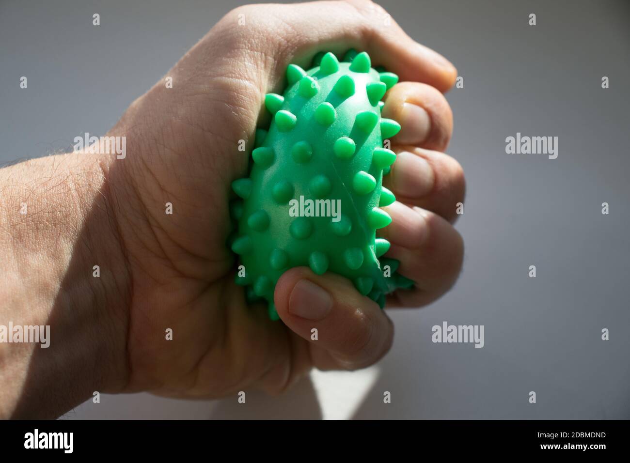 Rubber ball, for exercises on the wrist Stock Photo - Alamy