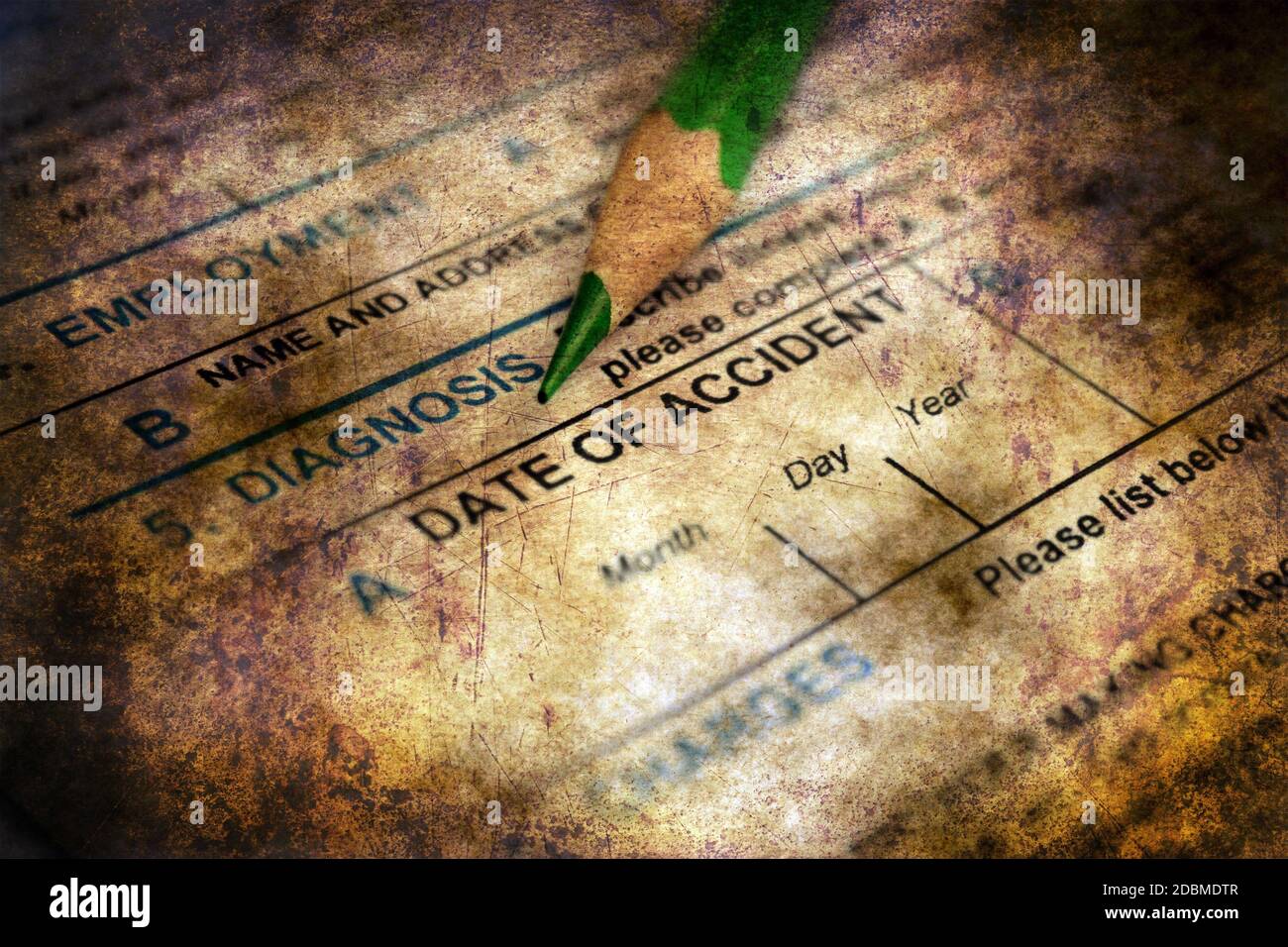 Health form grunge concept Stock Photo - Alamy