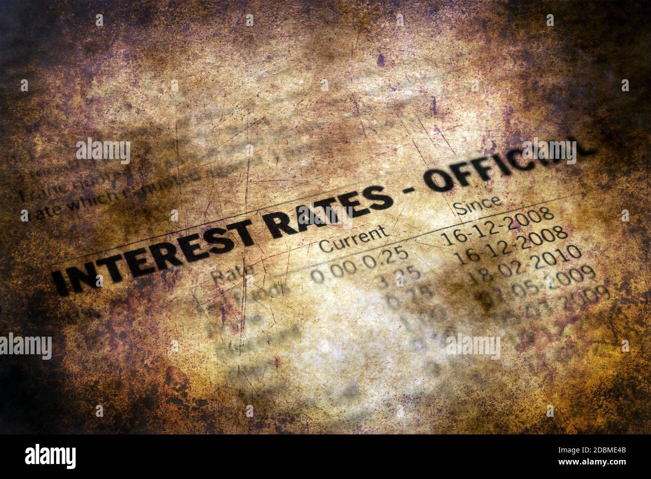 Interest rates newspaper hi-res stock photography and images - Alamy