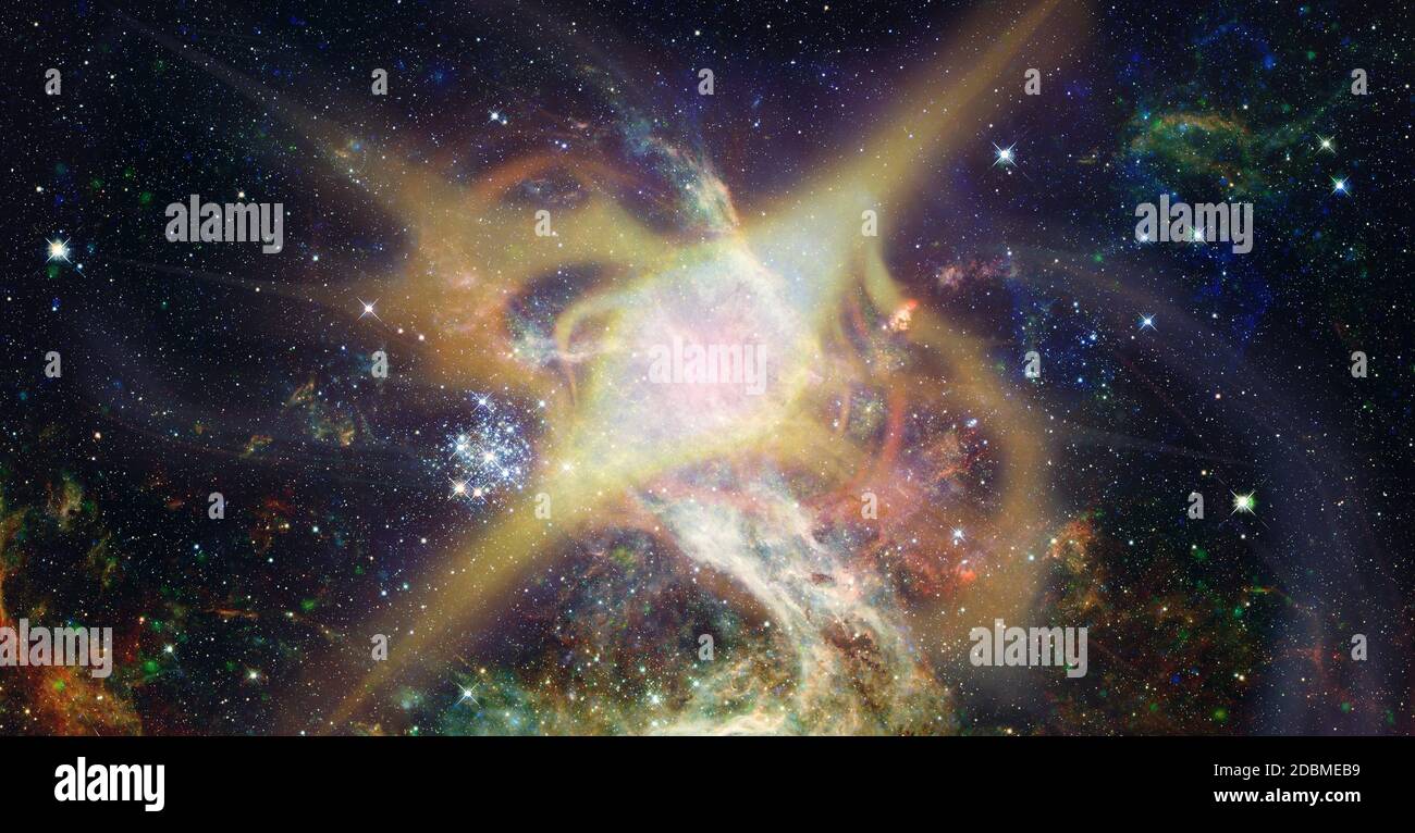 Pulsar Black hole somewere in space. Elements of this image were ...