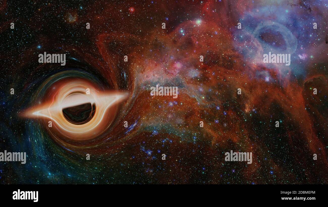 Black hole in the nebula. Elements of this image furnished by NASA ...