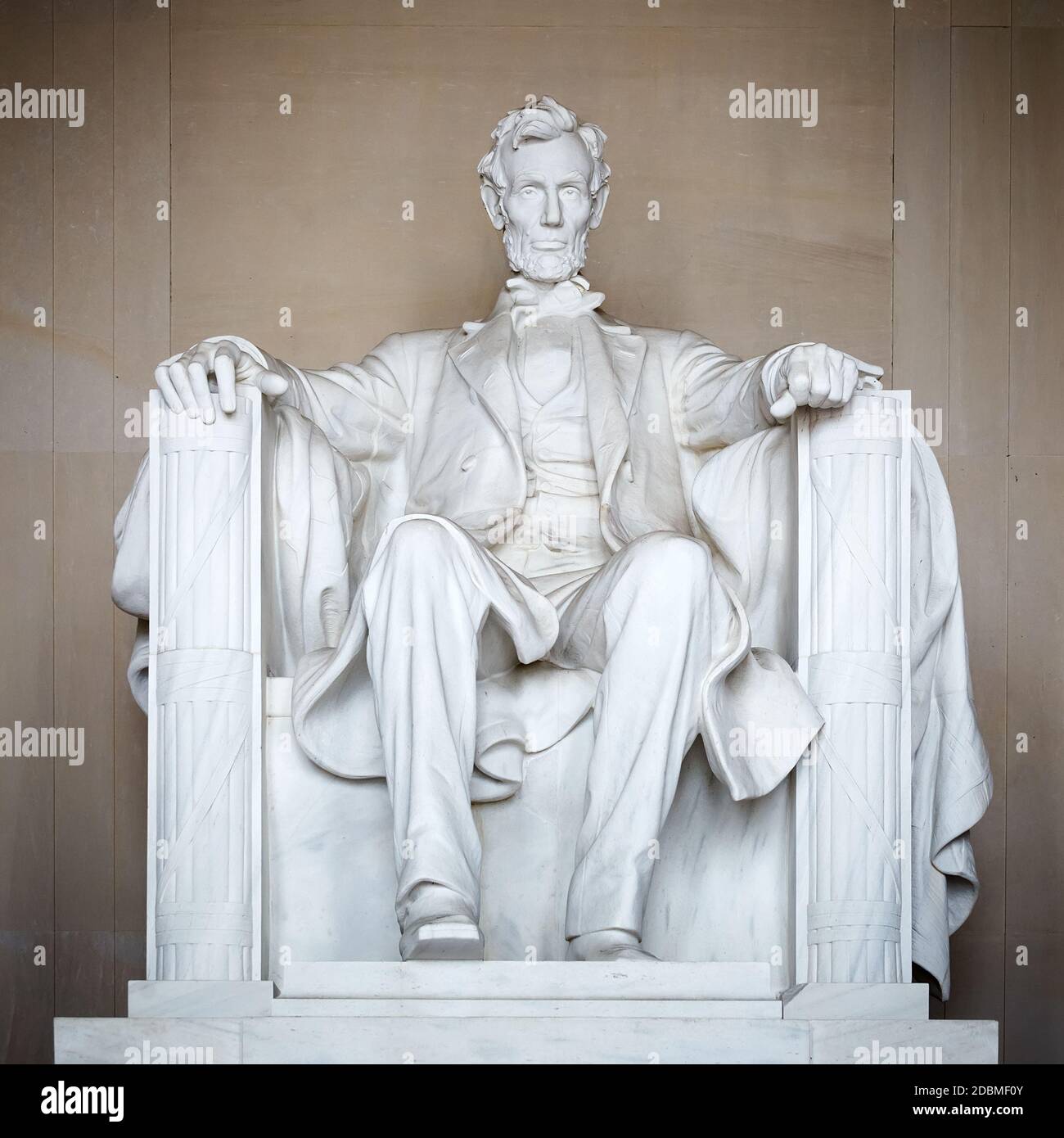 Statue of Abraham Lincoln, Lincoln Memorial, Washington DC Stock Photo ...