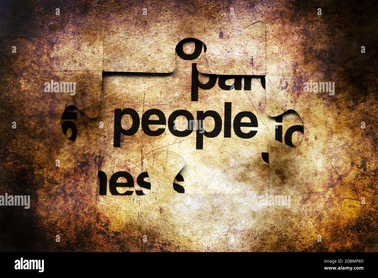 People text on puzzle concept Stock Photo - Alamy