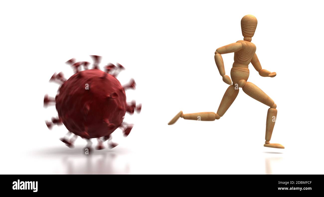 The virus is spreading (Isolated on white background Stock Photo - Alamy