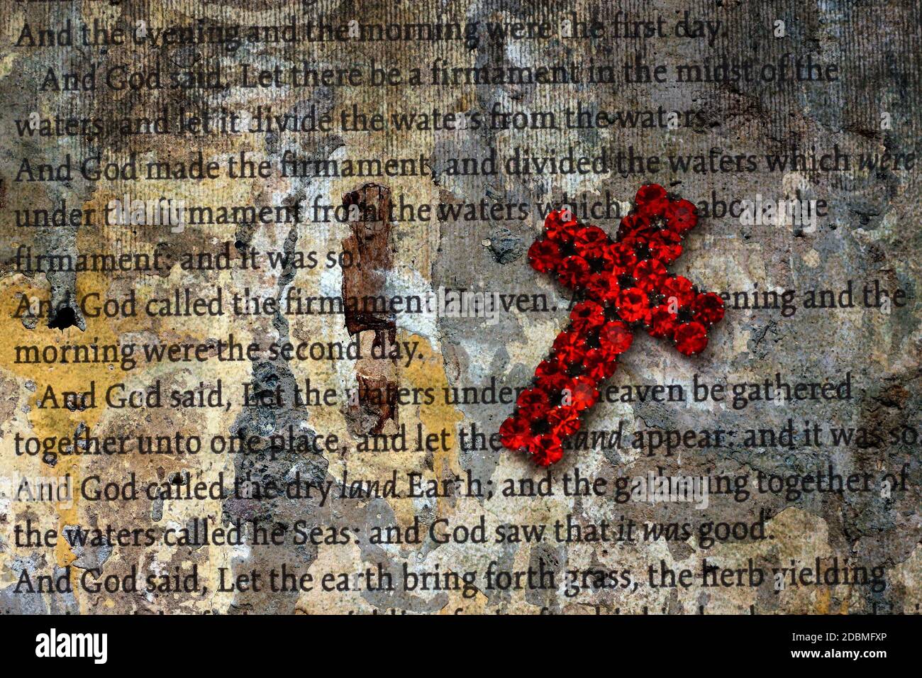 Old Bible grunge concept Stock Photo - Alamy