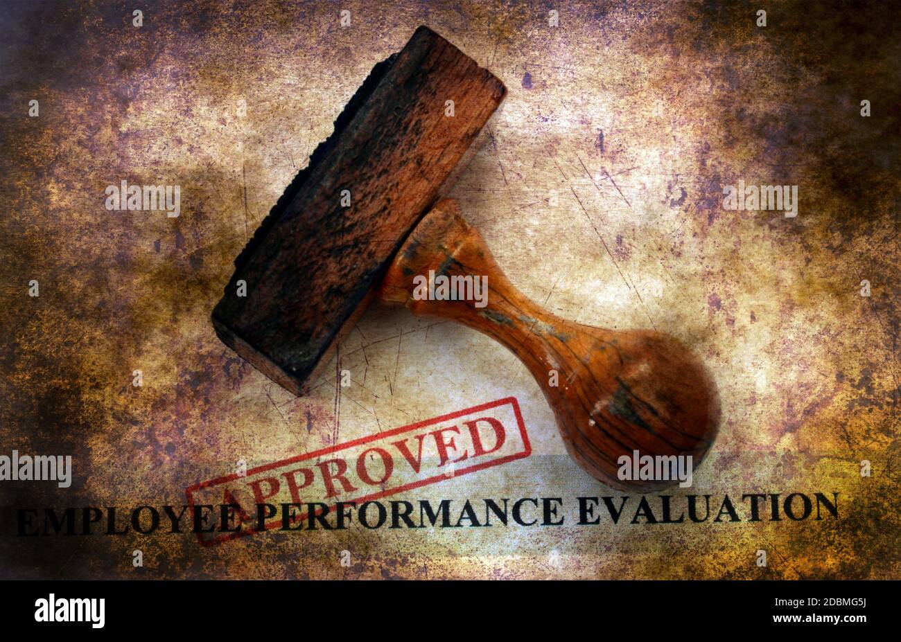 Employee performance evaluation form grunge concept Stock Photo - Alamy