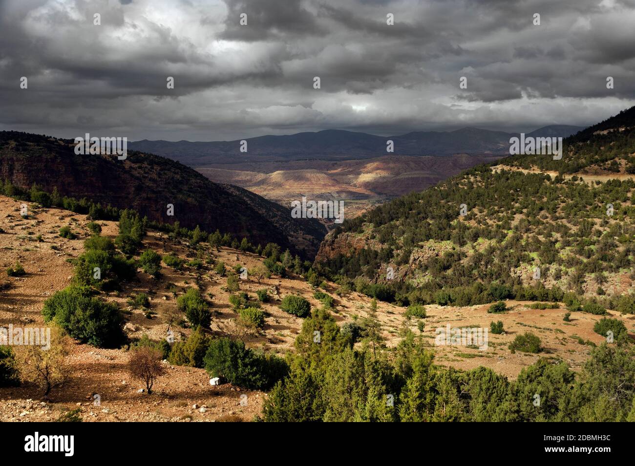 Alpine landscape in Atlas Mountains, Morocco, Africa Stock Photo - Alamy