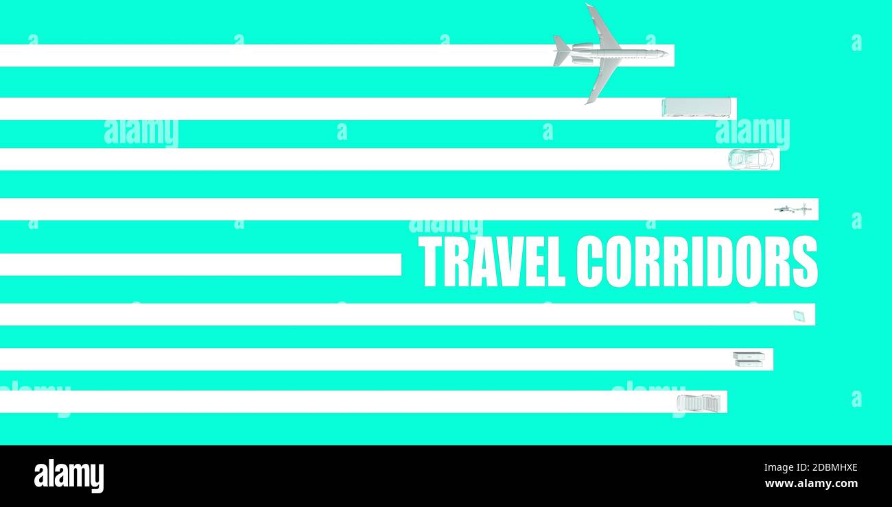 Travel Corridors for Information Update as a Traveler Concept Stock ...