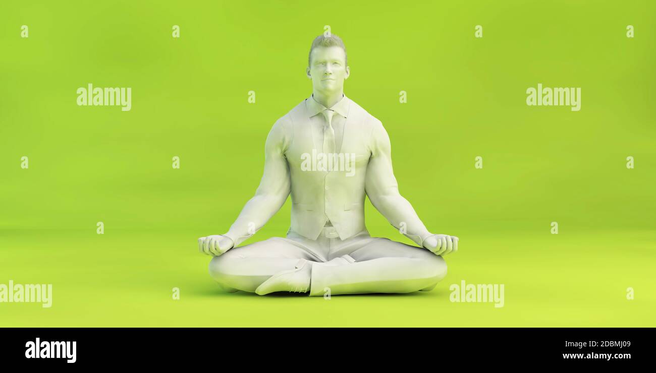 Keeping Calm in Stressful Situations as a Mental Concept Stock Photo ...