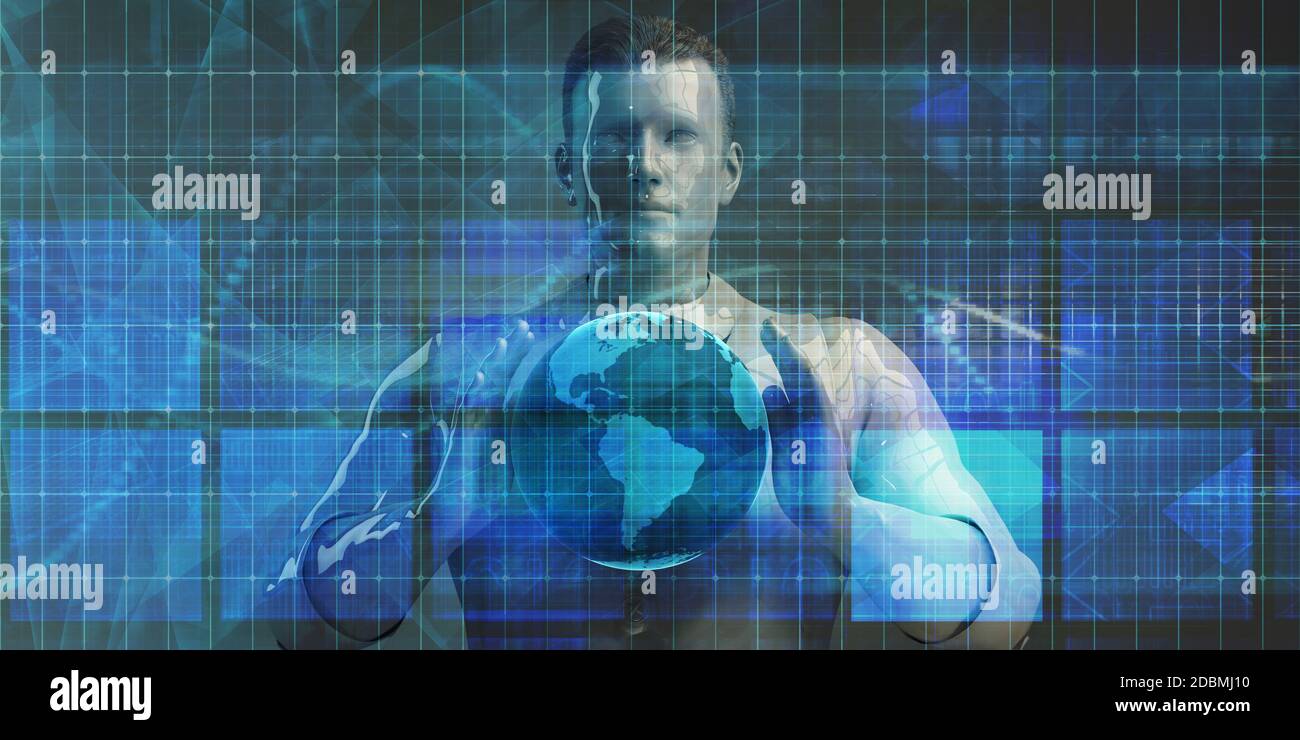 Global Platform and International Mobility Software Concept Stock Photo ...