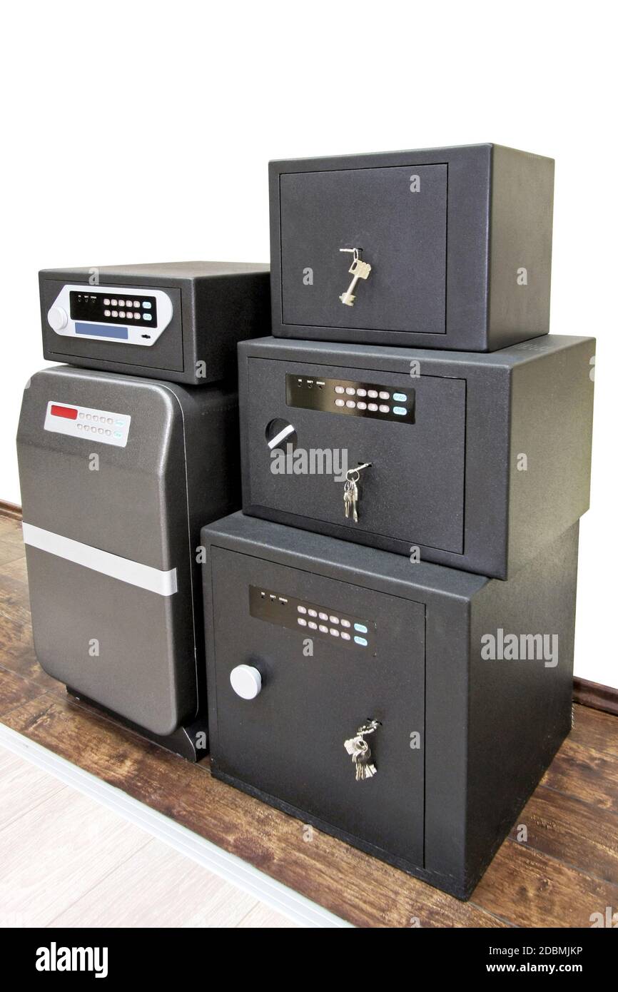 Gold safe deposit boxes hi-res stock photography and images - Alamy