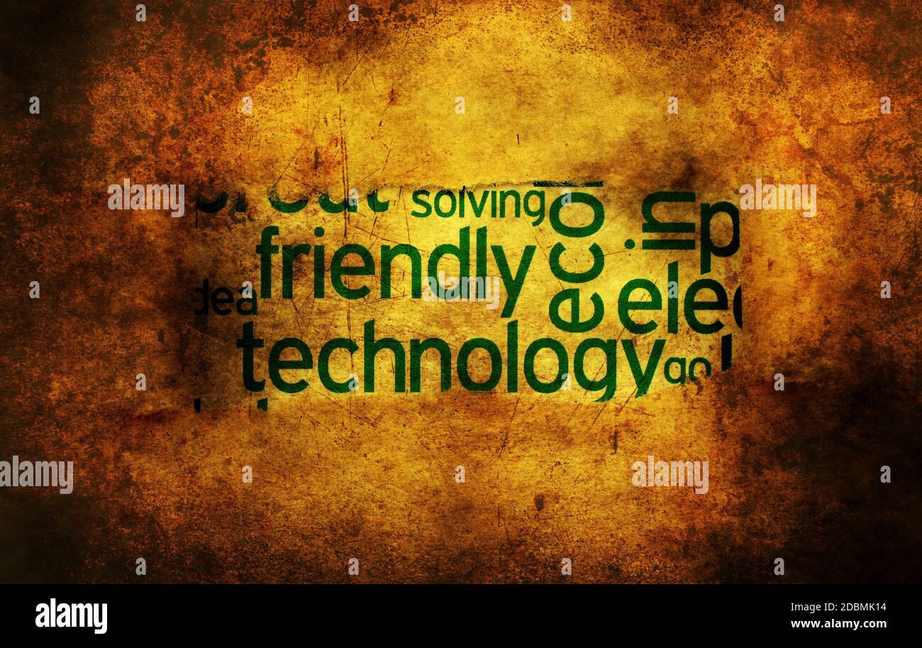 Friendly technology grunge concept Stock Photo - Alamy