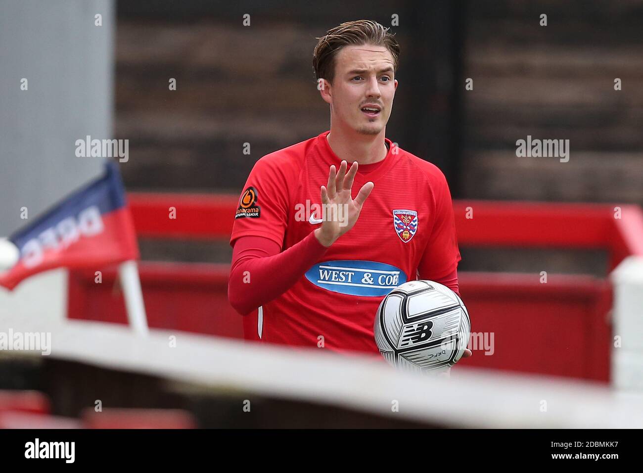 Will Wright of Dagenham during Dagenham & Redbridge vs Hartley Wintney ...