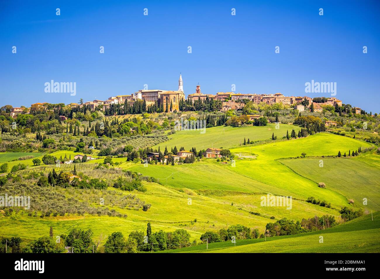Pienza historic bell tower italy hi-res stock photography and images ...