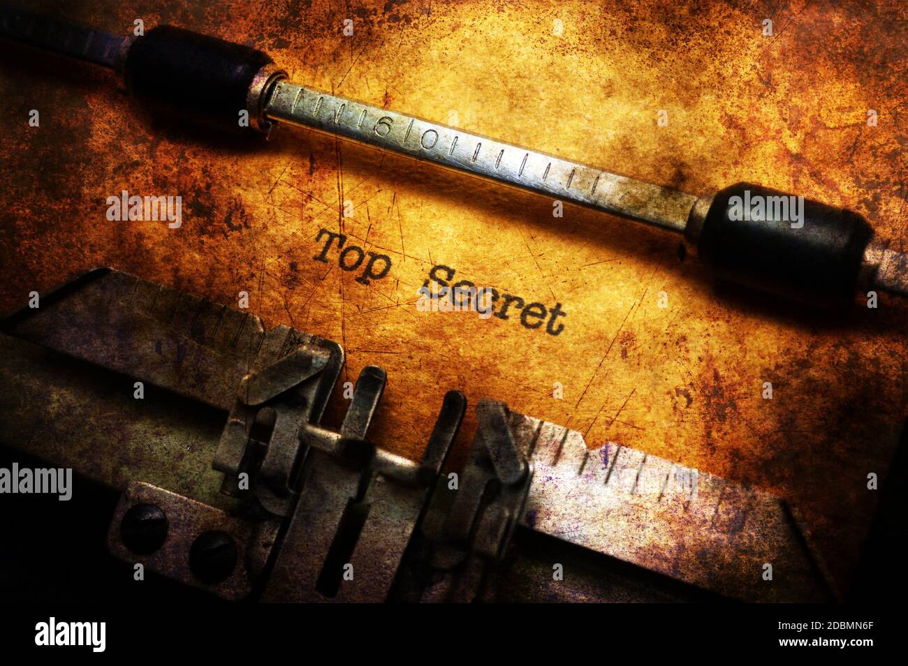 Top secret text on typewroter Stock Photo - Alamy