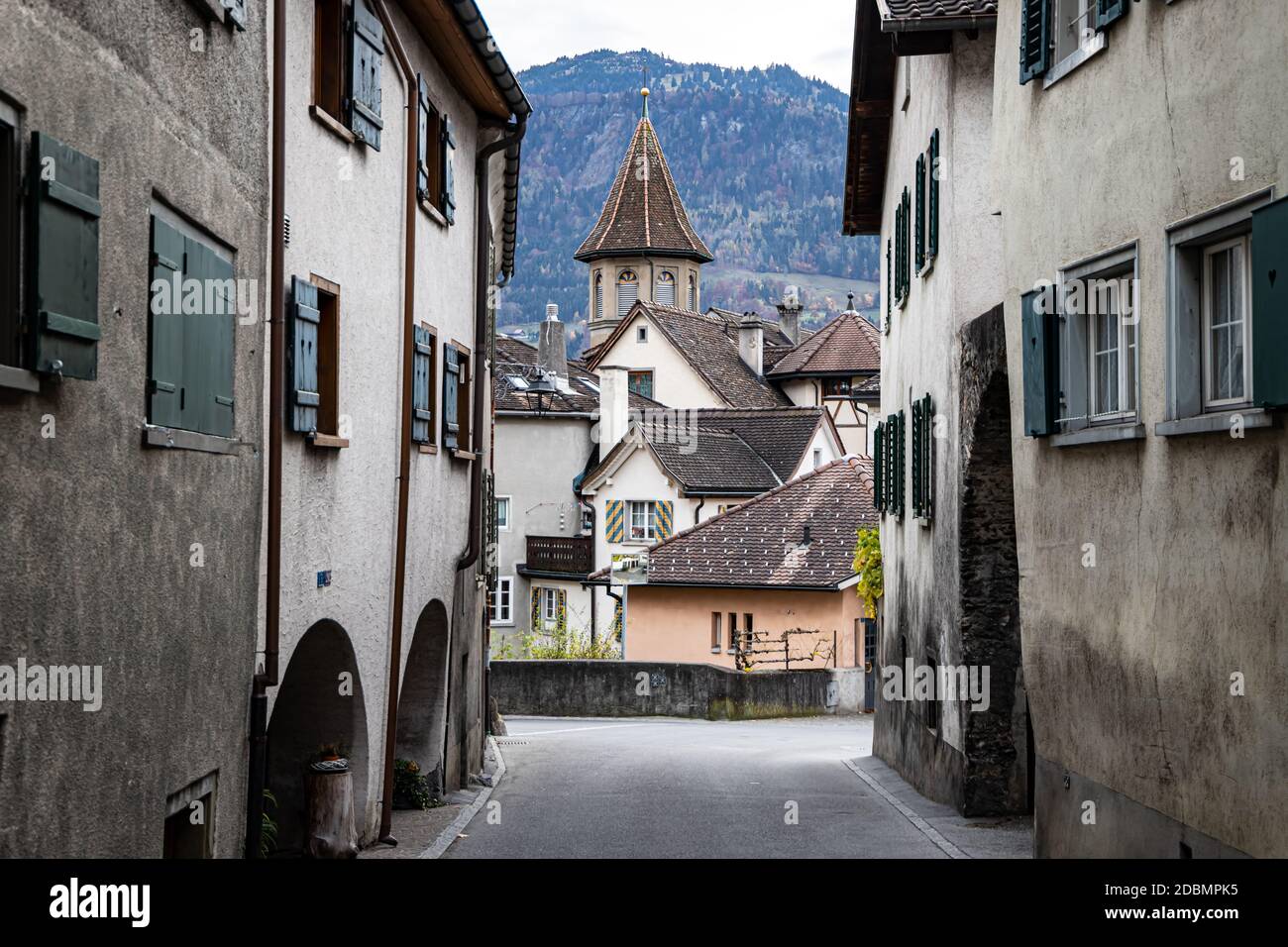 Church in maienfeld hi-res stock photography and images - Alamy