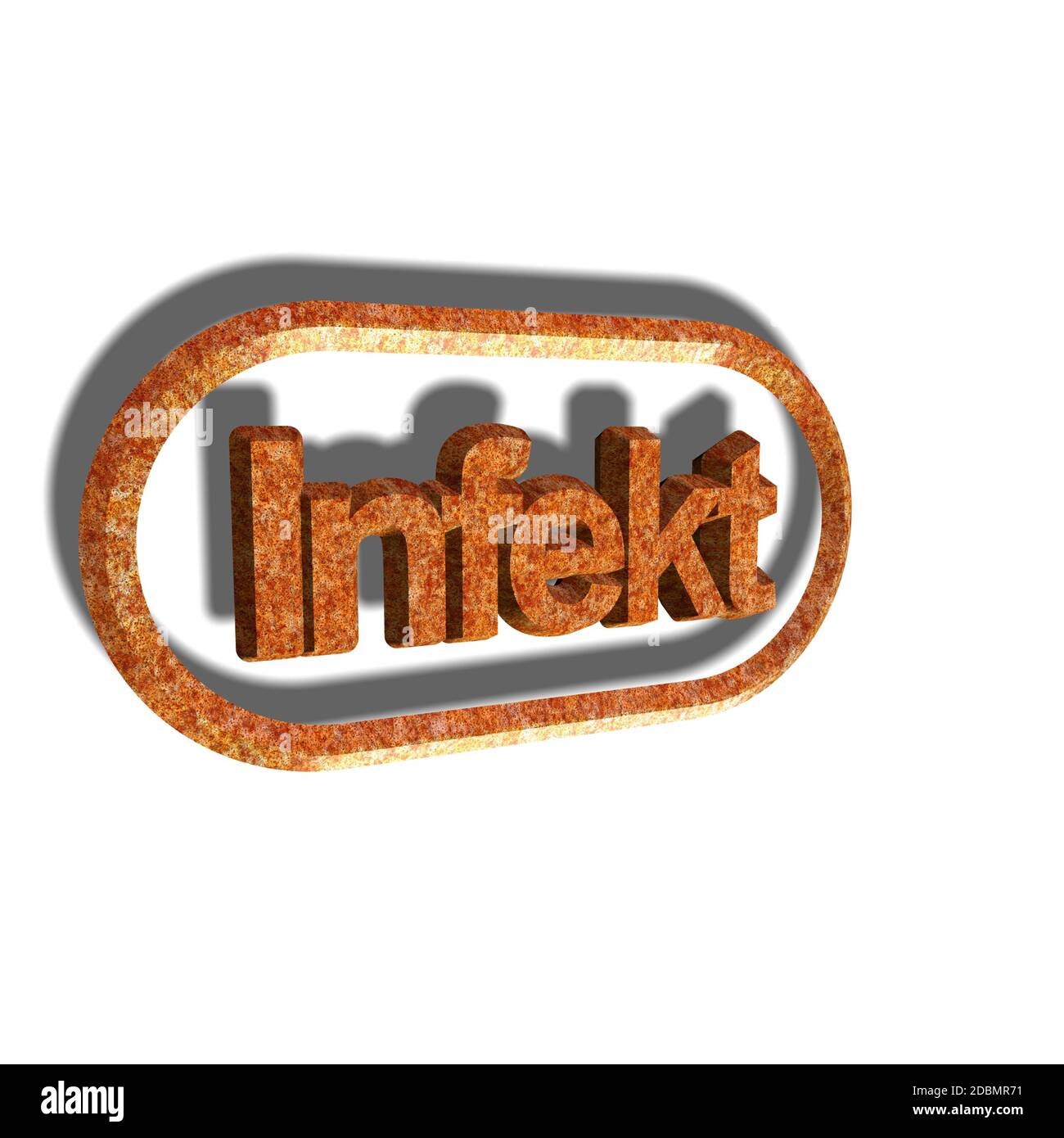 Infection - Word or text as 3D illustration, 3D rendering Stock Photo ...