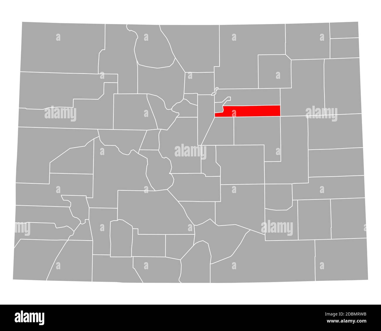 Map of Arapahoe in Colorado Stock Photo - Alamy