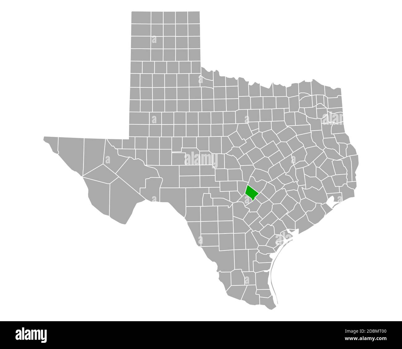 Map of Hays in Texas Stock Photo - Alamy