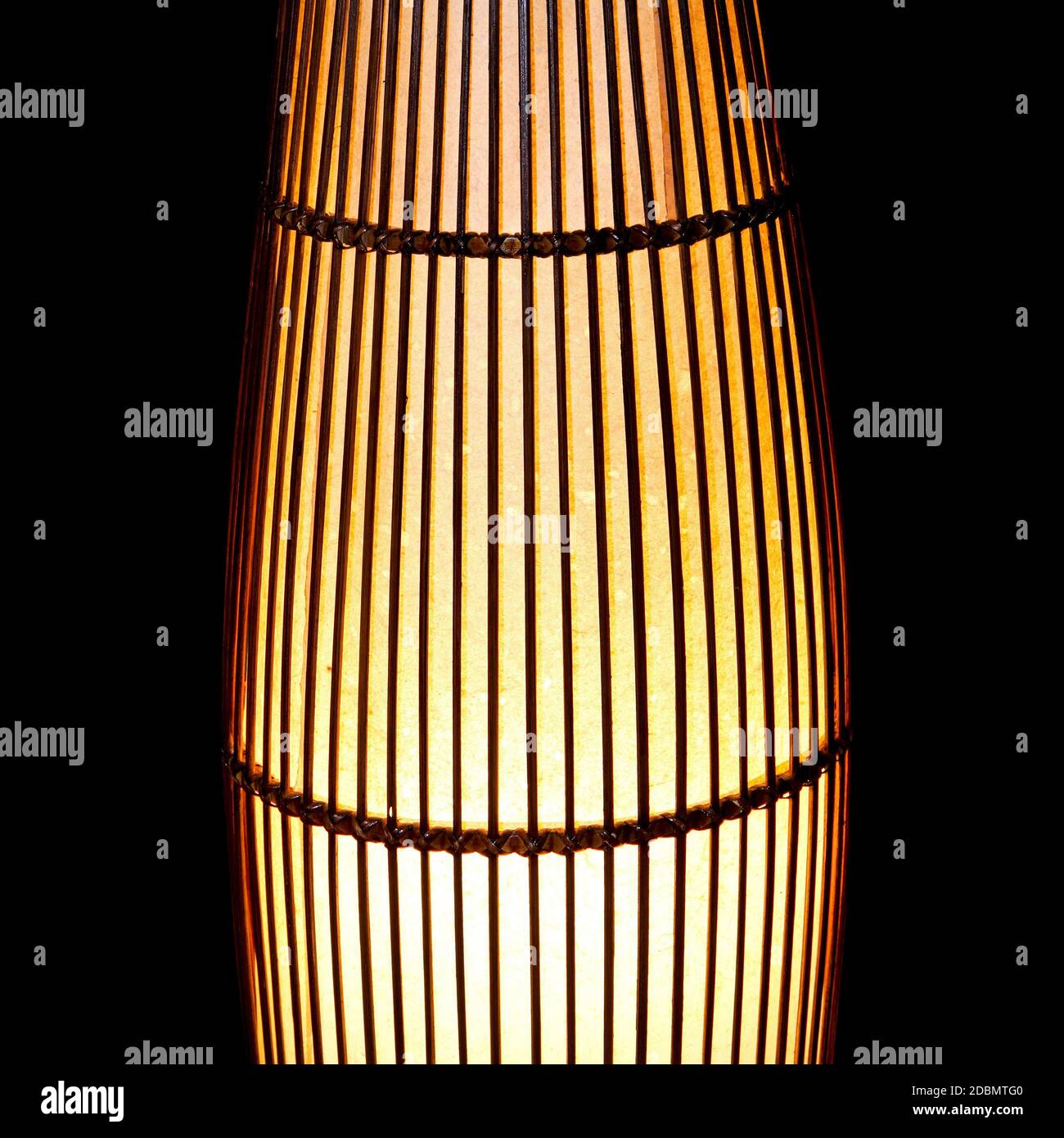 Home lamp made from rattan plait isolated Stock Photo - Alamy