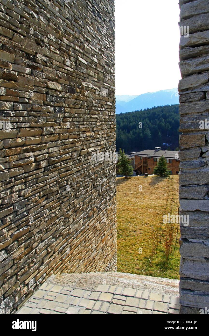 House between two rocks hi-res stock photography and images - Alamy