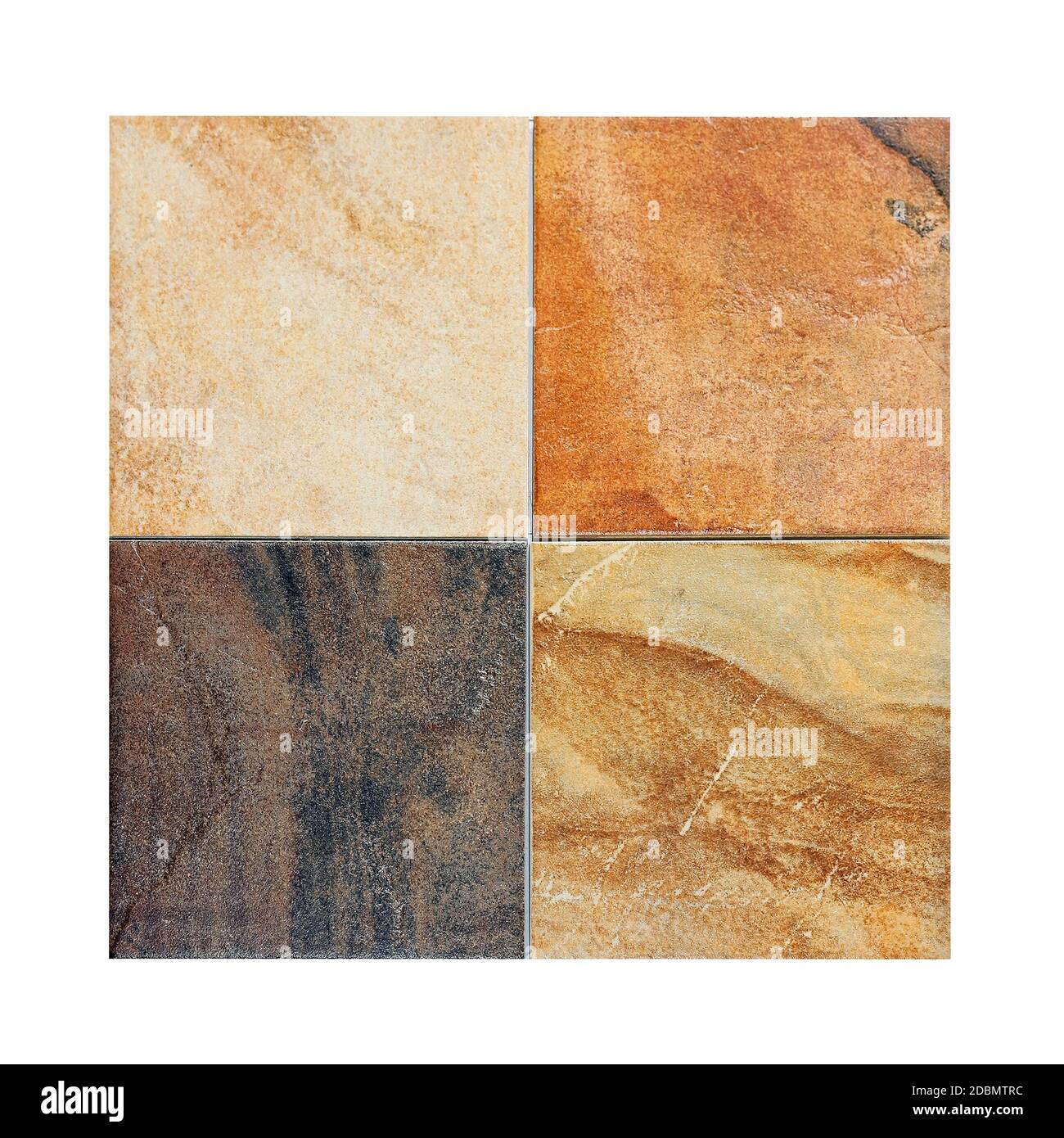 Four marble tiles samples in different colors Stock Photo - Alamy