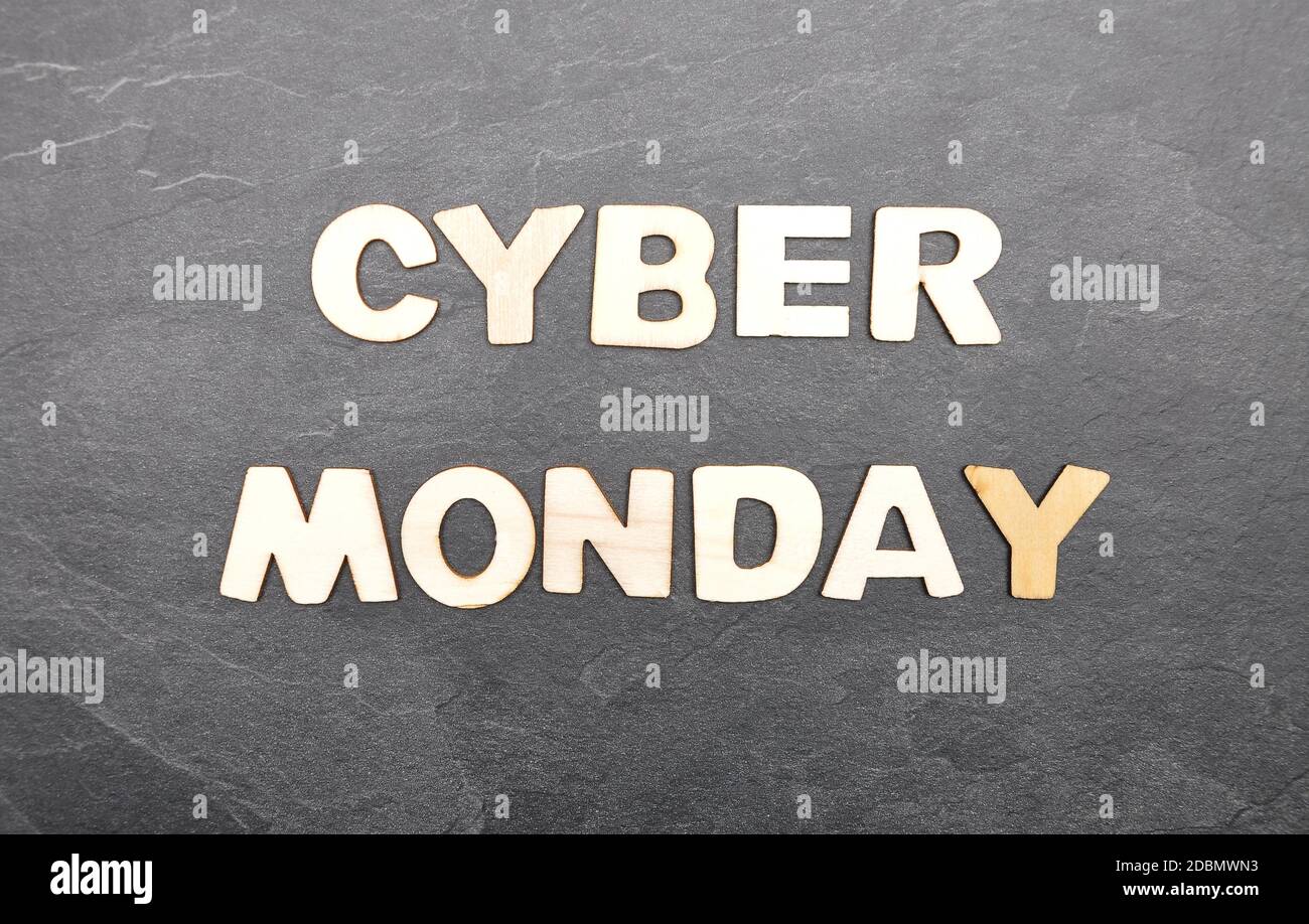 Word monday wooden letters hi-res stock photography and images - Alamy