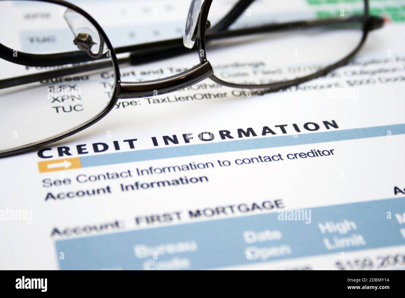 Credit information Stock Photo - Alamy