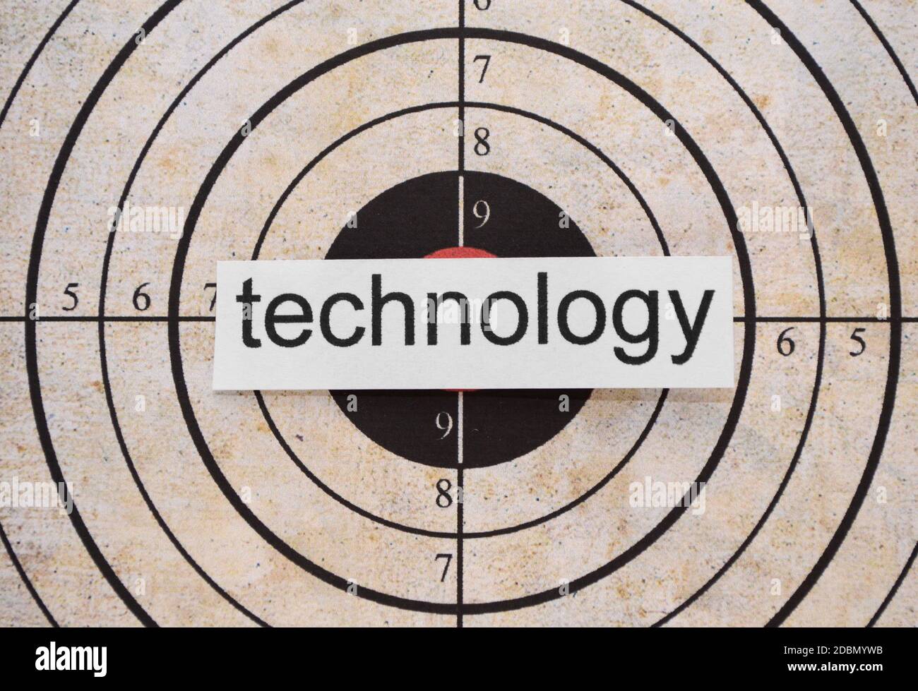 Technology target Stock Photo - Alamy