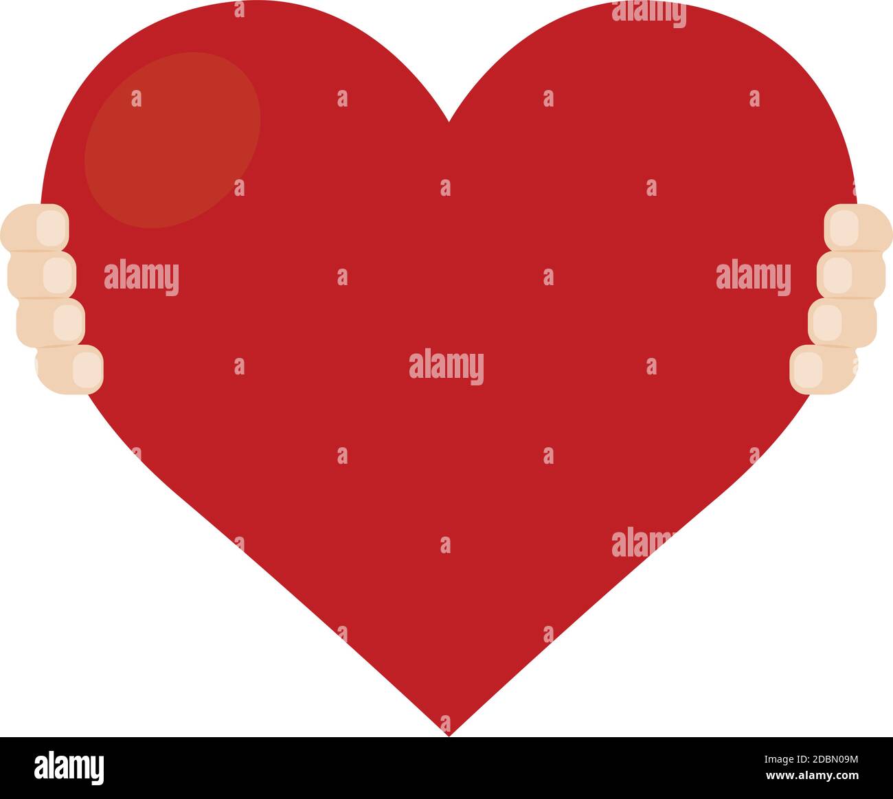 Isolated romantic heart red love icon- Vector Stock Vector Image & Art ...
