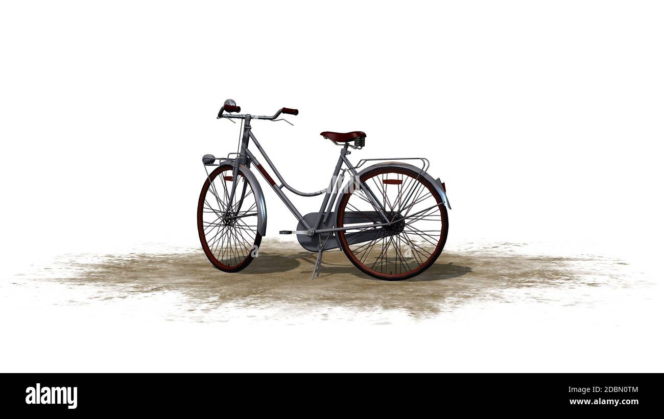 Bicycle - isolated on white background Stock Photo - Alamy
