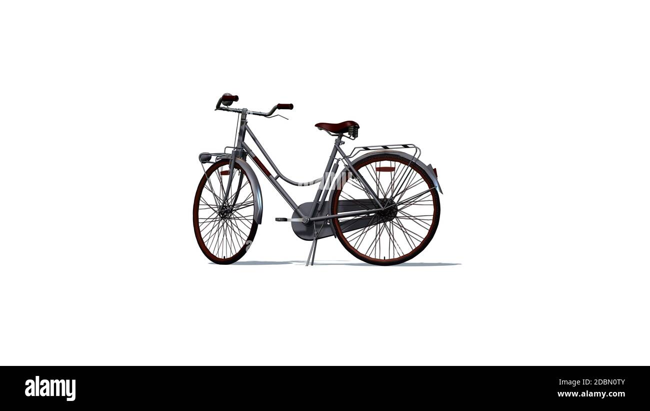 Bicycle - isolated on white background Stock Photo - Alamy