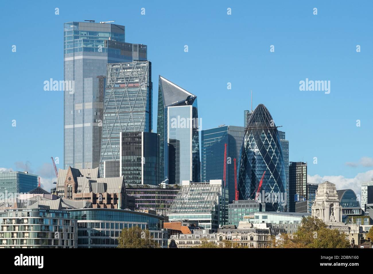 Skyscrapers in the City of London, England United Kingdom UK Stock ...