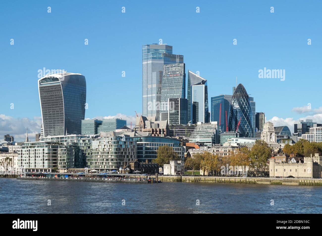 Skyscrapers in the City of London, England United Kingdom UK Stock ...