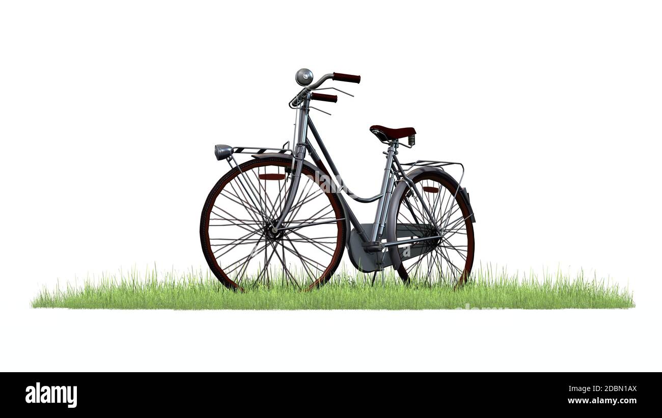 Bicycle - isolated on white background Stock Photo - Alamy