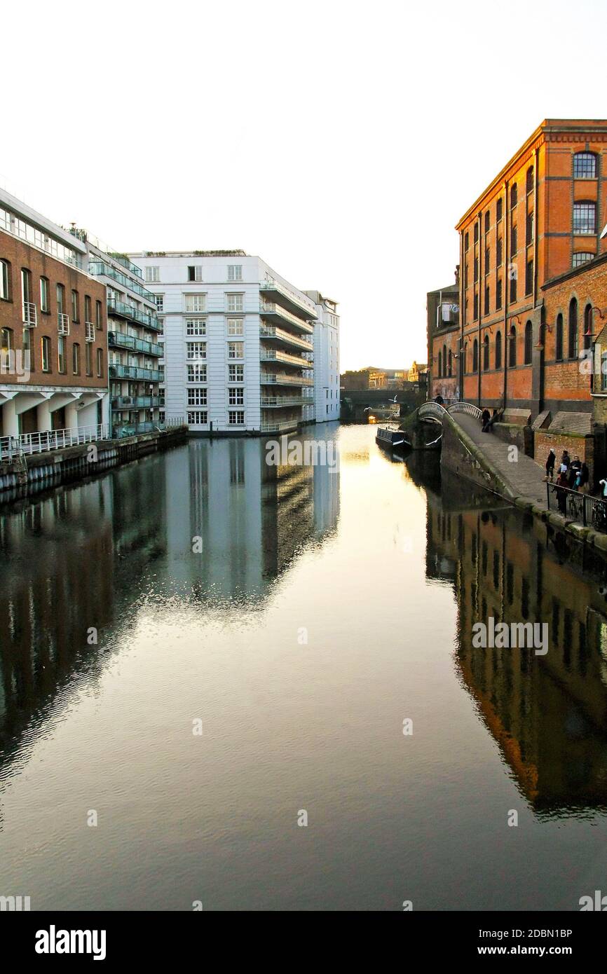 Buildings at water canal in Camden neighbours Stock Photo - Alamy