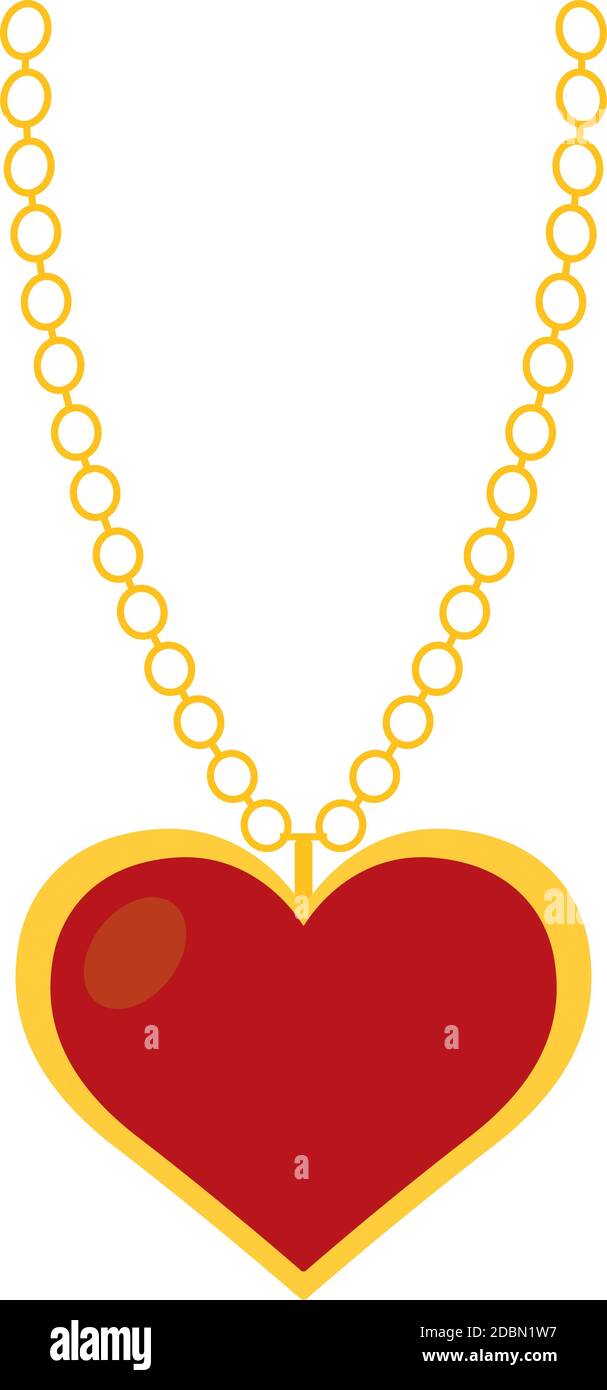 Isolated romantic heart jewel red love icon- Vector Stock Vector Image ...