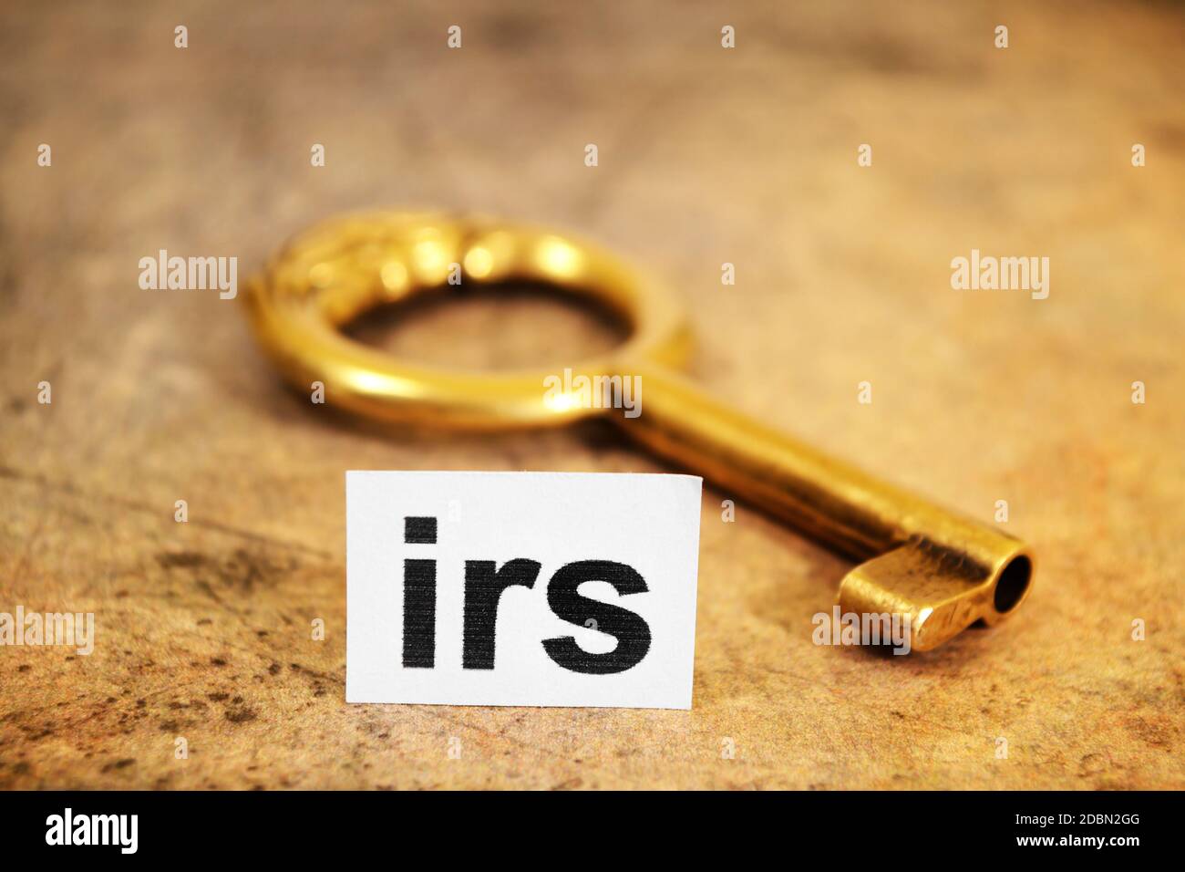 Irs and key concept Stock Photo - Alamy