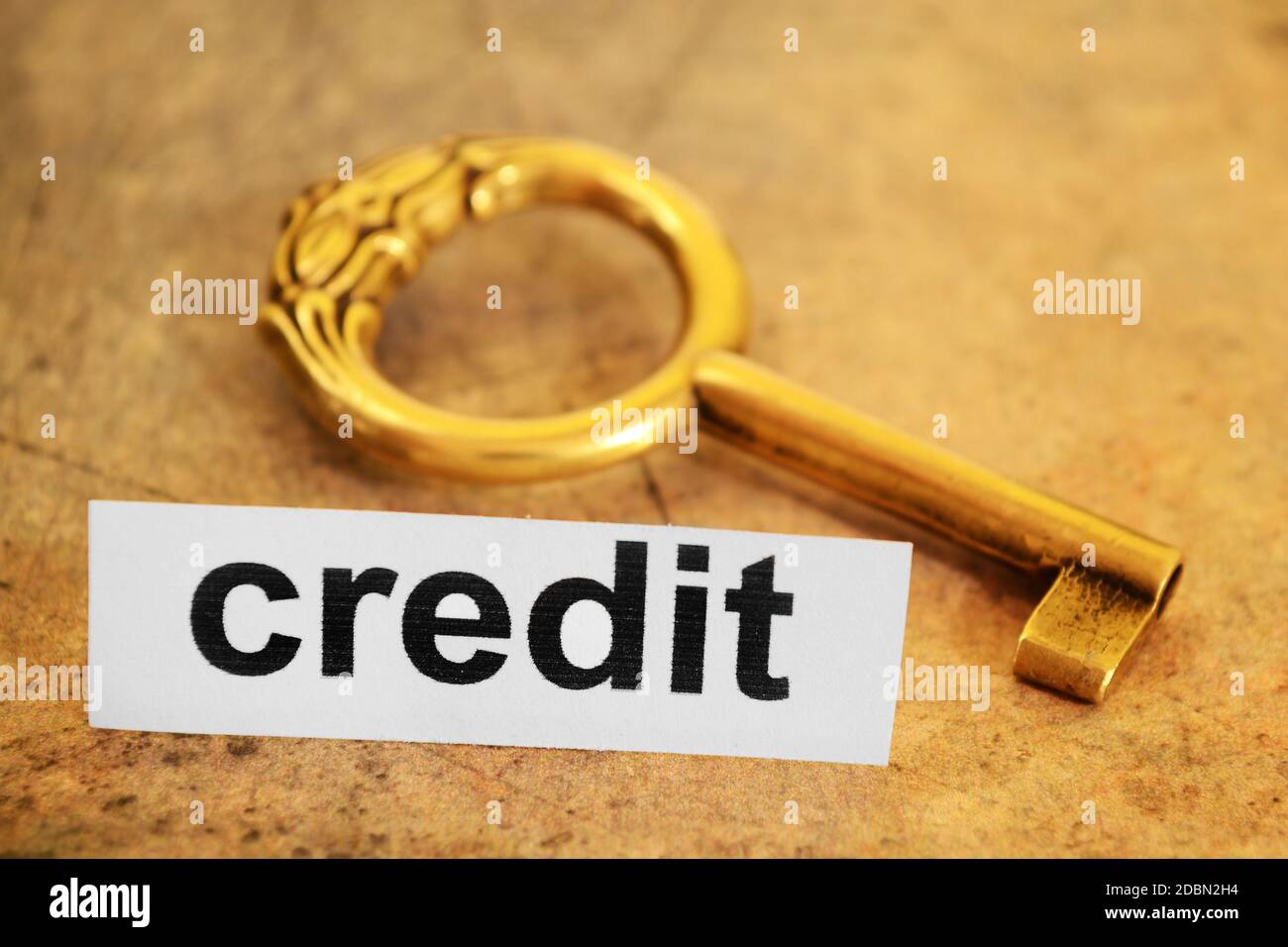 Credit and key concept Stock Photo - Alamy
