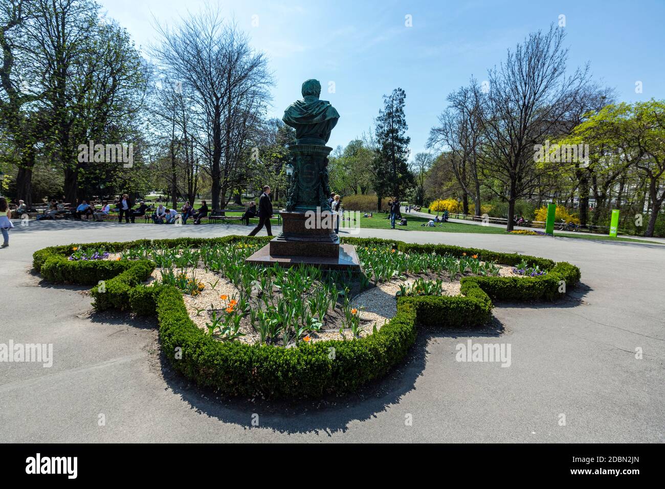Andreas Zelinka Monument , Stadtpark, Vienna, Austria Stock Photo - Alamy