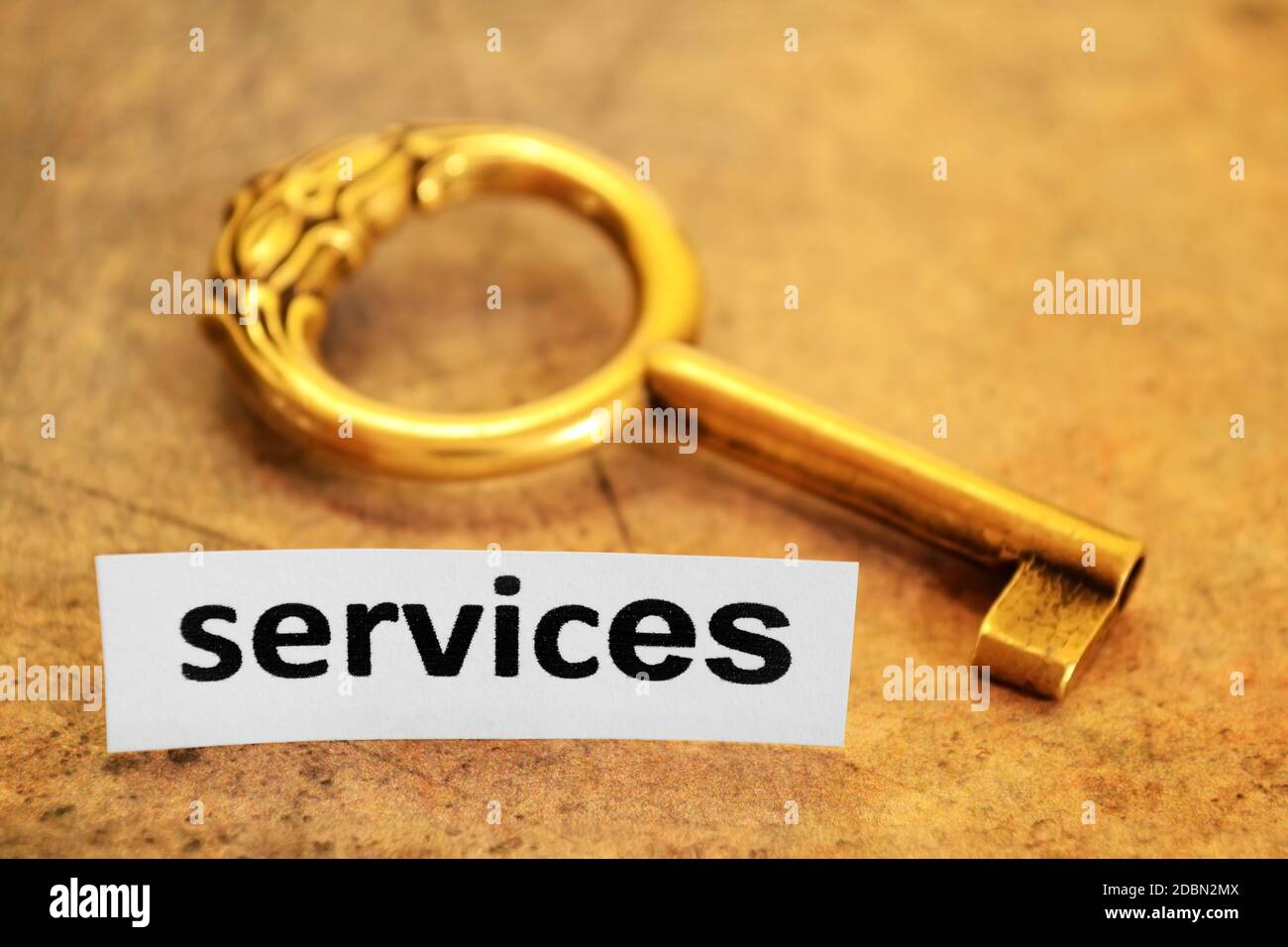 Services and key concept Stock Photo - Alamy