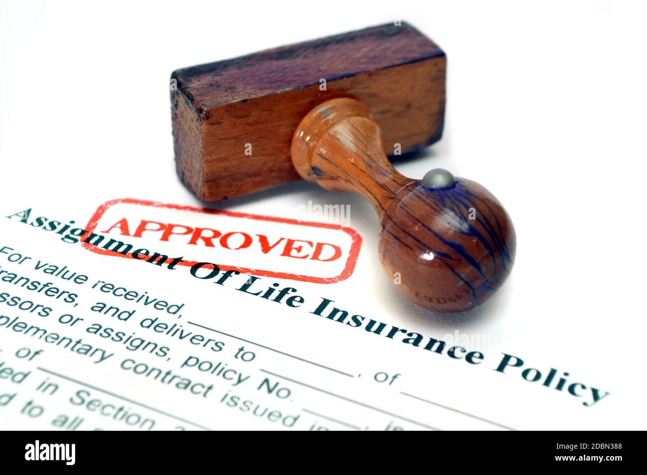 Life insurance policy Stock Photo - Alamy