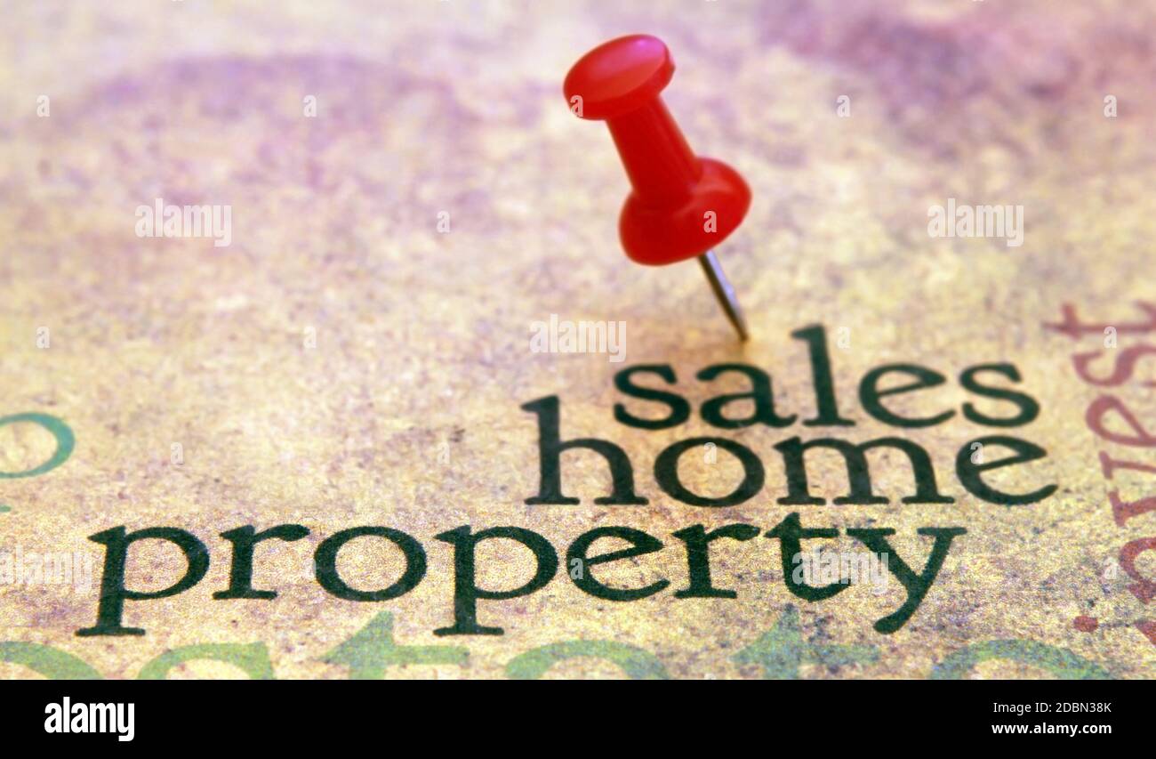 Sales home property Stock Photo - Alamy